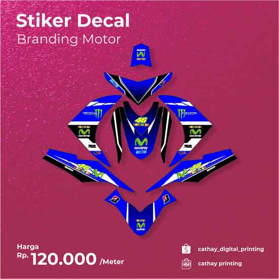 Stiker Decal Branding Motor | Cathay Digital Printing