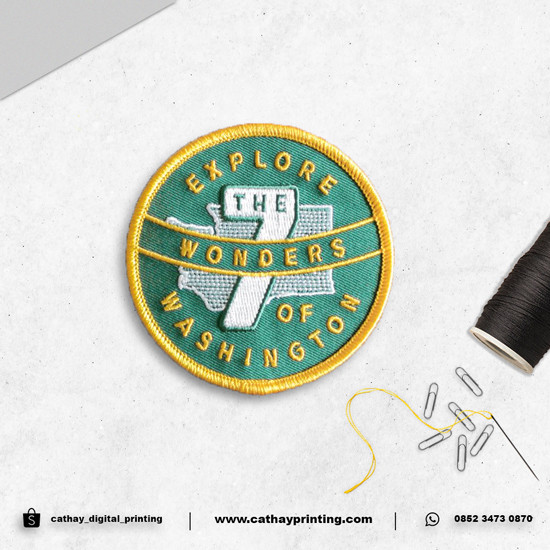 Patch Bordir Timbul Custom (ukuran 101-200 cm) | Cathay Digital Printing
