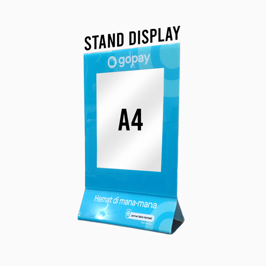 Akrilik Display Stand A4+print 2 sisi | Cathay Digital Printing