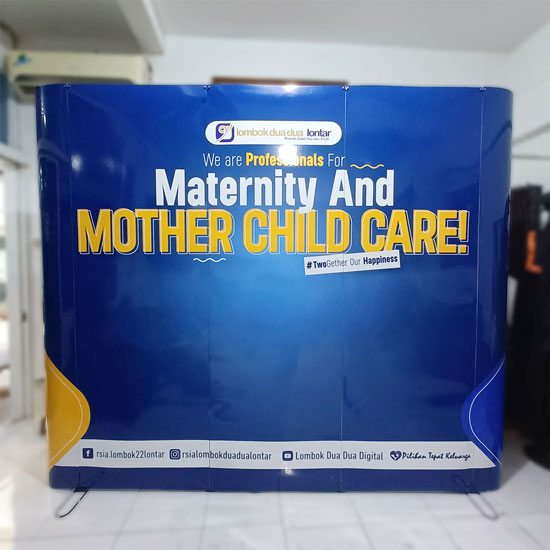 Backwall lurus (3X3 panel)+Print+laminasi | Cathay Digital Printing