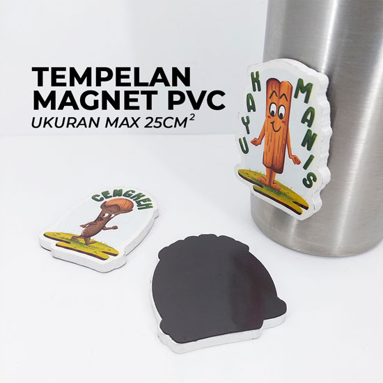 Tempelan Kulkas Magnet PVC (max 25 cm2) | Cathay Digital Printing