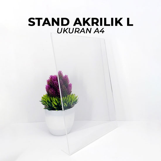 Stand akrilik model L (A4) | Cathay Digital Printing