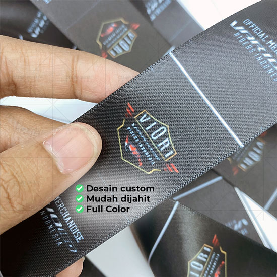 Label Baju Satin(3,2cm)(Harga Permeter) | Cathay Digital Printing