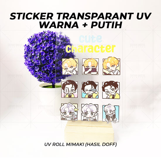 Sticker Transparant UV Warna+Putih (UV ROLL) Mimaki | Cathay Digital ...