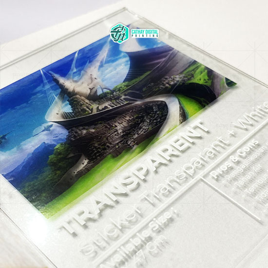 Sticker Transparant UV Warna+Putih (UV ROLL) Mimaki | Cathay Digital ...