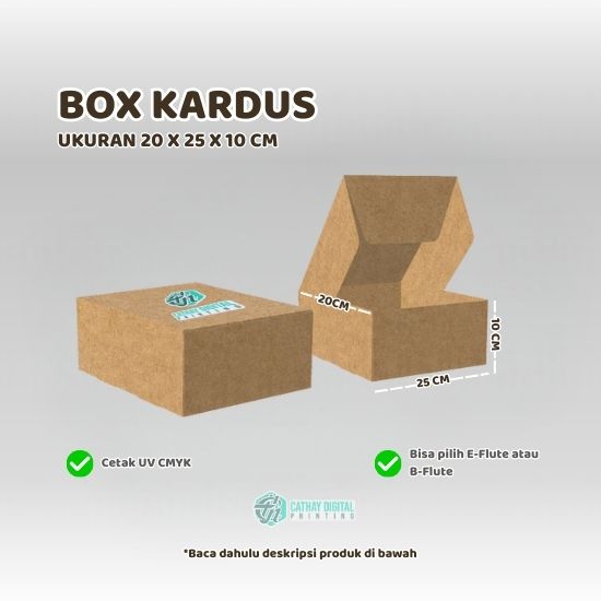 Kardus+print uv cmyk+white (20X25X10cm) | Cathay Digital Printing