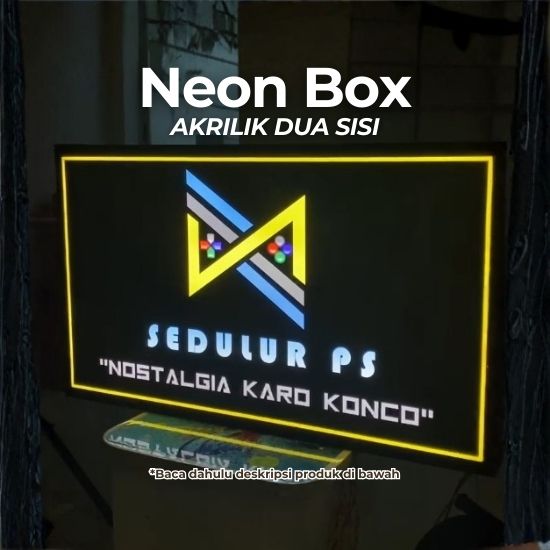 Neon Box bahan Akrilik dua sisi | Cathay Digital Printing